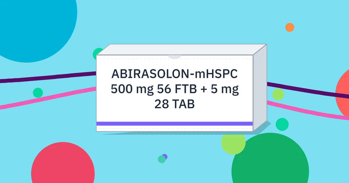 Symbolbild: Packung mit der Aufschrift ABIRASOLON-mHSPC 500 mg 56 FTB + 5 mg 28 TAB (PZN 18027910) – Verfügbarkeit und Bezug in Apotheken in Frankfurt am Main