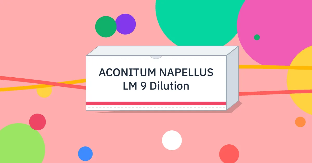 Symbolbild: Packung mit der Aufschrift ACONITUM NAPELLUS LM 9 Dilution (PZN 12754425) – Verfügbarkeit und Bezug in Apotheken in Frankfurt am Main