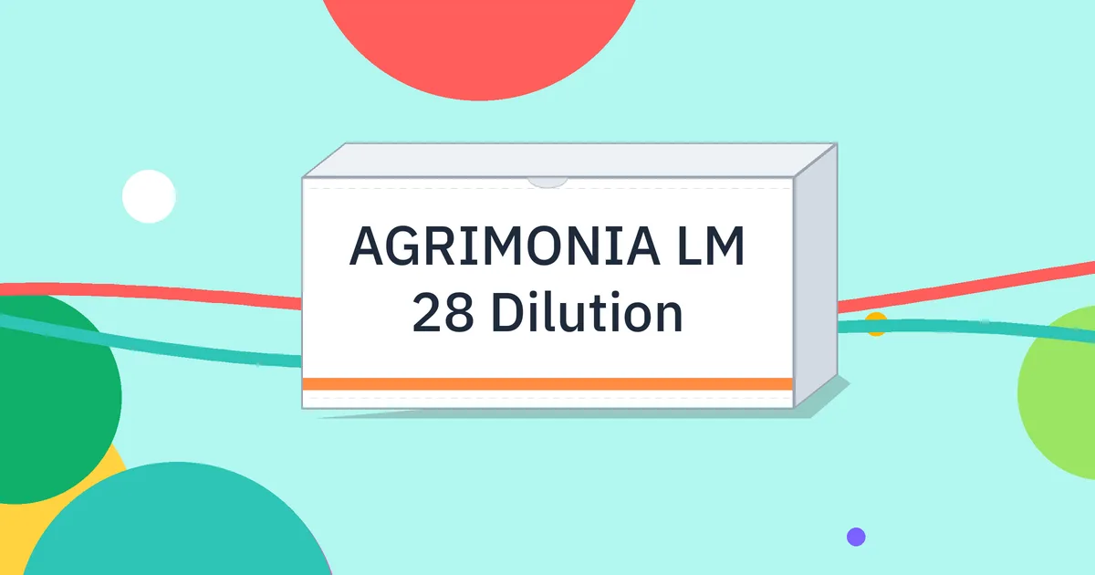 Symbolbild: Packung mit der Aufschrift AGRIMONIA LM 28 Dilution (PZN 13307102) – Verfügbarkeit und Bezug in Apotheken in Frankfurt am Main