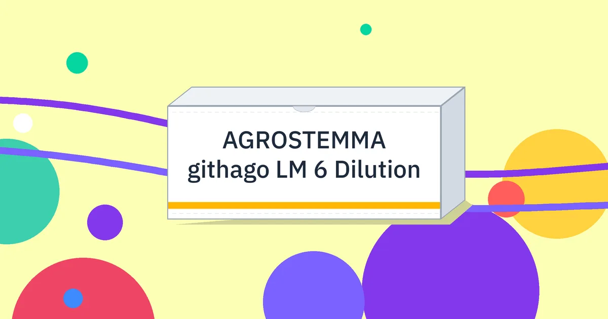 Symbolbild: Packung mit der Aufschrift AGROSTEMMA githago LM 6 Dilution (PZN 13307289) – Verfügbarkeit und Bezug in Apotheken in Frankfurt am Main