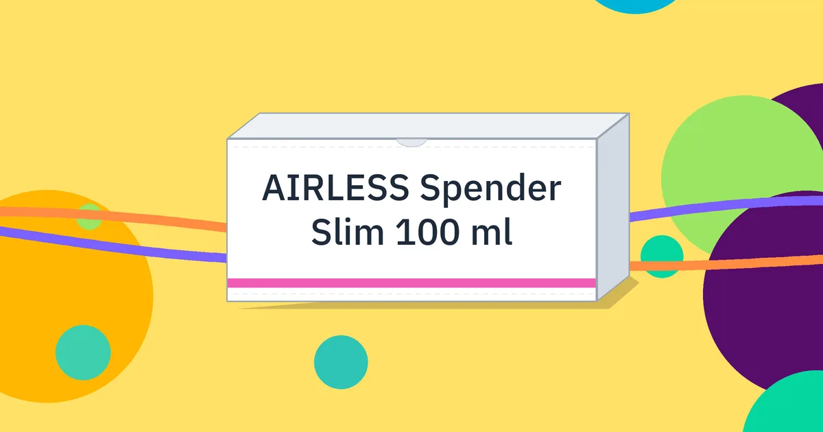 Symbolbild: Packung mit der Aufschrift AIRLESS Spender Slim 100 ml (PZN 18294870) – Verfügbarkeit und Bezug in Apotheken in Frankfurt am Main
