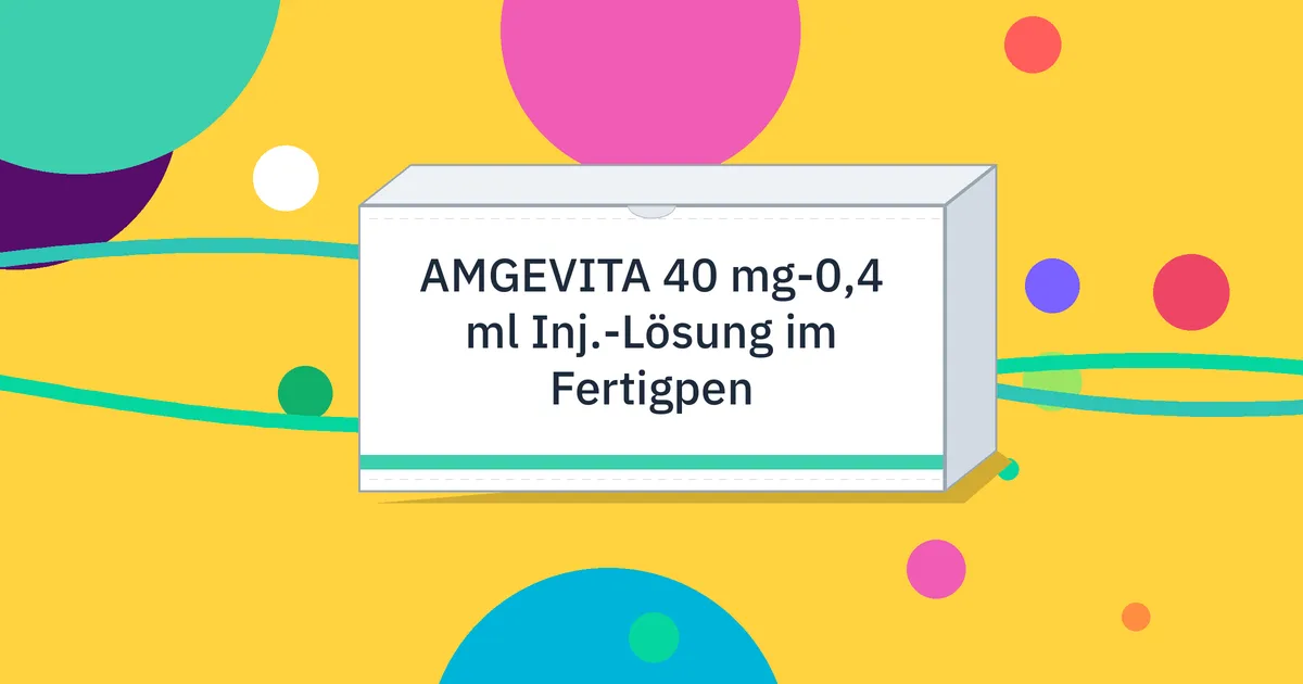 Symbolbild: Packung mit der Aufschrift AMGEVITA 40 mg-0,4 ml Inj.-Lösung im Fertigpen (PZN 19739736) – Verfügbarkeit und Bezug in Apotheken in Frankfurt am Main