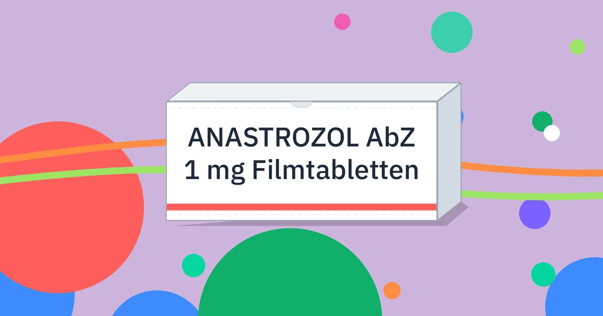Symbolbild: Packung mit der Aufschrift ANASTROZOL AbZ 1 mg Filmtabletten (PZN 06122980) – Verfügbarkeit und Bezug in Apotheken in Frankfurt am Main