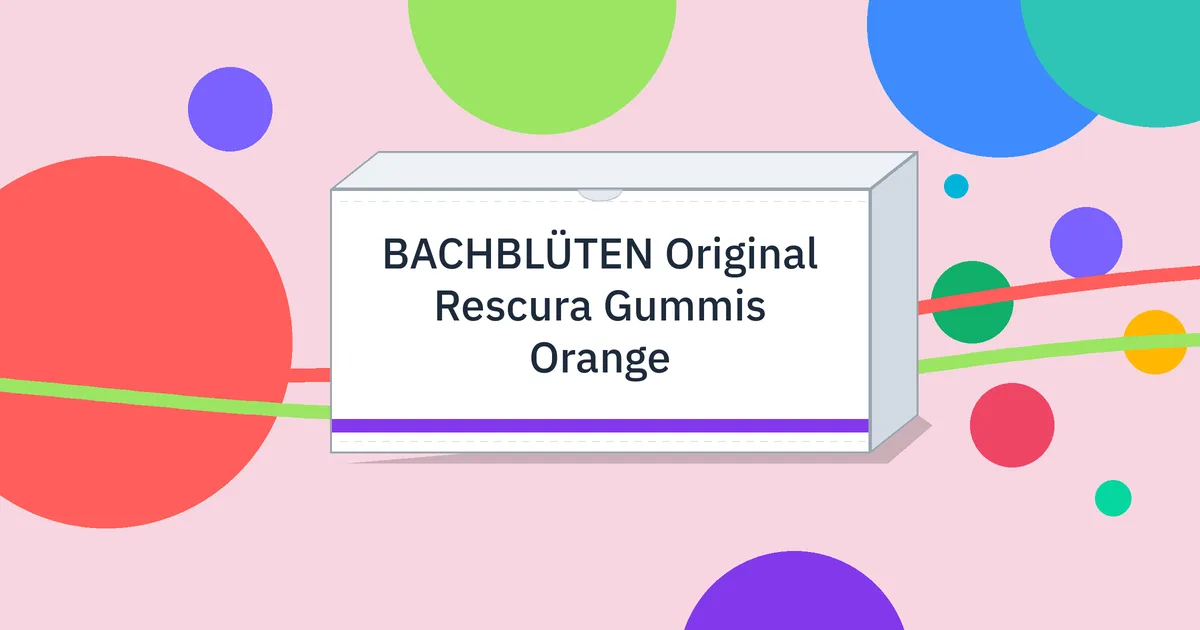 Symbolbild: Packung mit der Aufschrift BACHBLÜTEN Original Rescura Gummis Orange (PZN 18198913) – Verfügbarkeit und Bezug in Apotheken in Frankfurt am Main