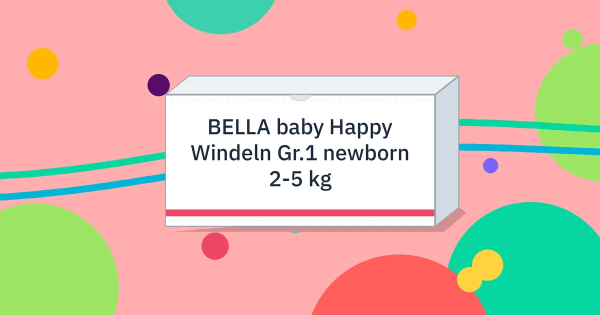 Symbolbild: Packung mit der Aufschrift BELLA baby Happy Windeln Gr.1 newborn 2-5 kg (PZN 18815961) – Verfügbarkeit und Bezug in Apotheken in Frankfurt am Main
