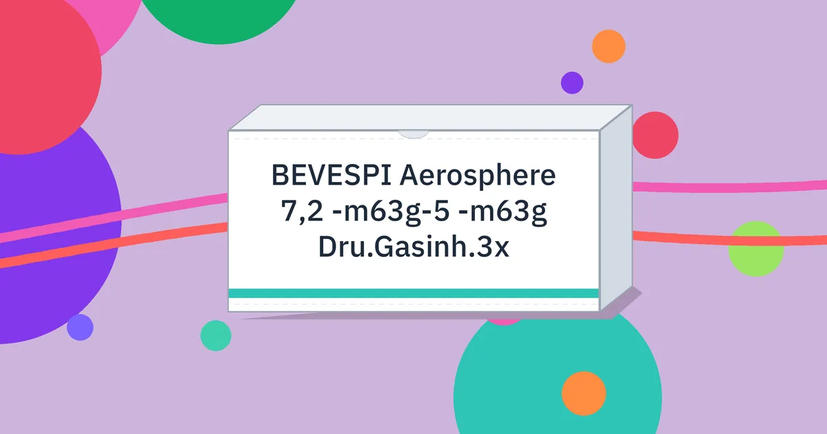 Symbolbild: Packung mit der Aufschrift BEVESPI Aerosphere 7,2 -m63g-5 -m63g Dru.Gasinh.3x (PZN 20027975) – Verfügbarkeit und Bezug in Apotheken in Frankfurt am Main