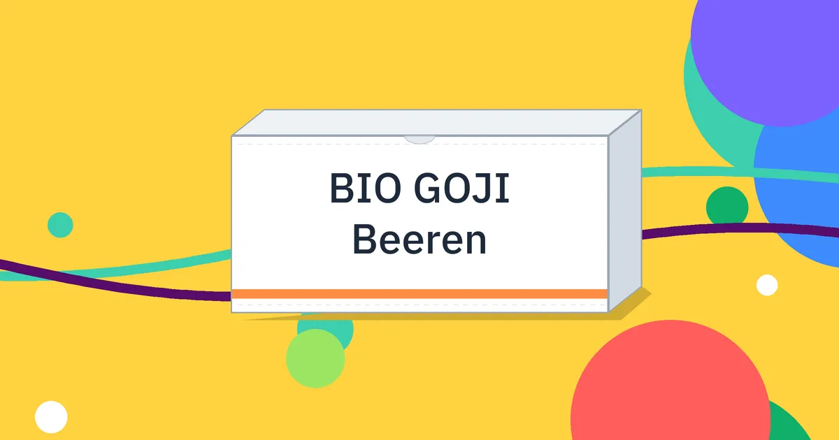 Symbolbild: Packung mit der Aufschrift BIO GOJI Beeren (PZN 09464913) – Verfügbarkeit und Bezug in Apotheken in Frankfurt am Main