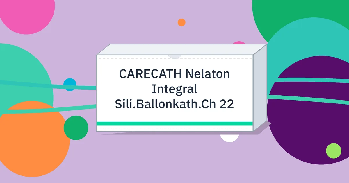 Symbolbild: Packung mit der Aufschrift CARECATH Nelaton Integral Sili.Ballonkath.Ch 22 (PZN 10198084) – Verfügbarkeit und Bezug in Apotheken in Frankfurt am Main