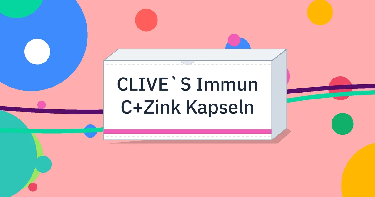 Symbolbild: Packung mit der Aufschrift CLIVE`S Immun C+Zink Kapseln (PZN 11856365) – Verfügbarkeit und Bezug in Apotheken in Frankfurt am Main