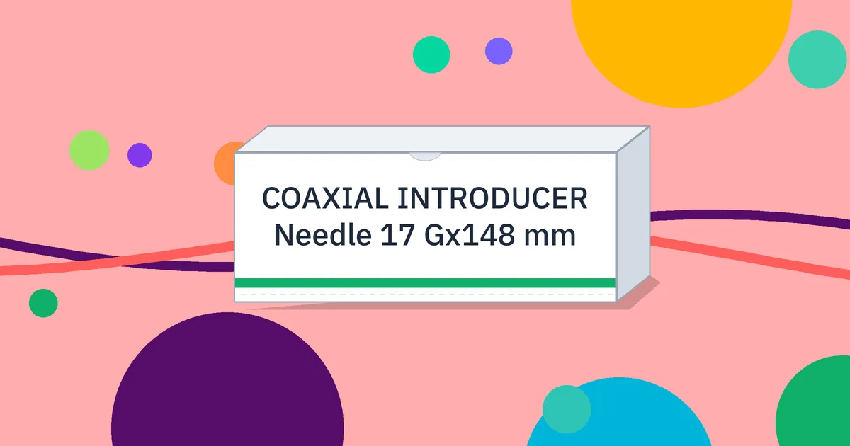 Symbolbild: Packung mit der Aufschrift COAXIAL INTRODUCER Needle 17 Gx148 mm (PZN 14384062) – Verfügbarkeit und Bezug in Apotheken in Frankfurt am Main