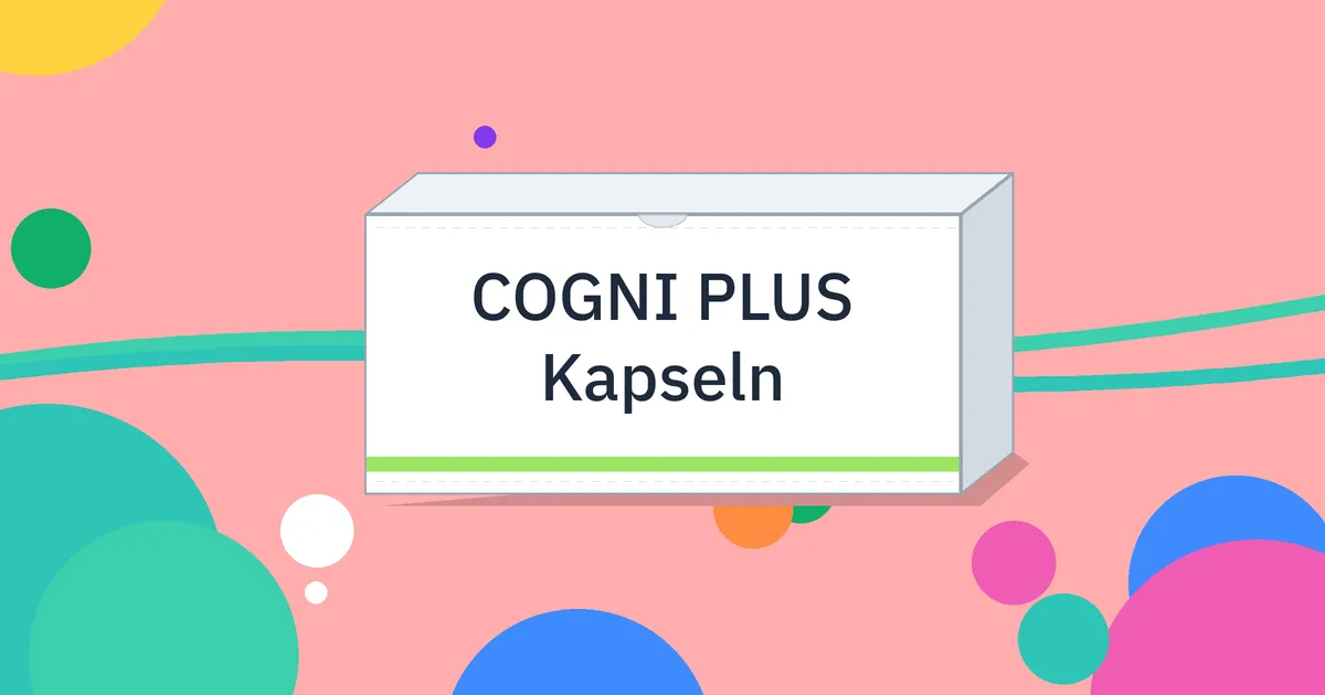 Symbolbild: Packung mit der Aufschrift COGNI PLUS Kapseln (PZN 18266974) – Verfügbarkeit und Bezug in Apotheken in Frankfurt am Main