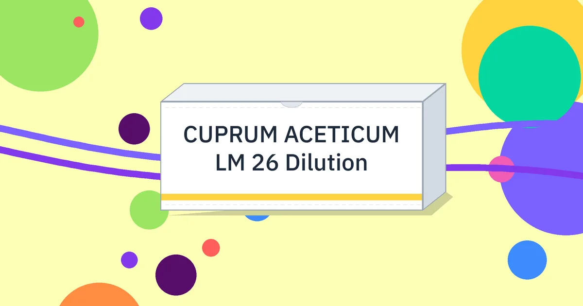 Symbolbild: Packung mit der Aufschrift CUPRUM ACETICUM LM 26 Dilution (PZN 12837447) – Verfügbarkeit und Bezug in Apotheken in Frankfurt am Main