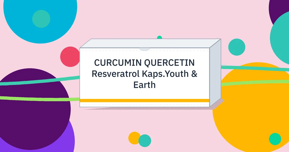Symbolbild: Packung mit der Aufschrift CURCUMIN QUERCETIN Resveratrol Kaps.Youth & Earth (PZN 16867770) – Verfügbarkeit und Bezug in Apotheken in Frankfurt am Main