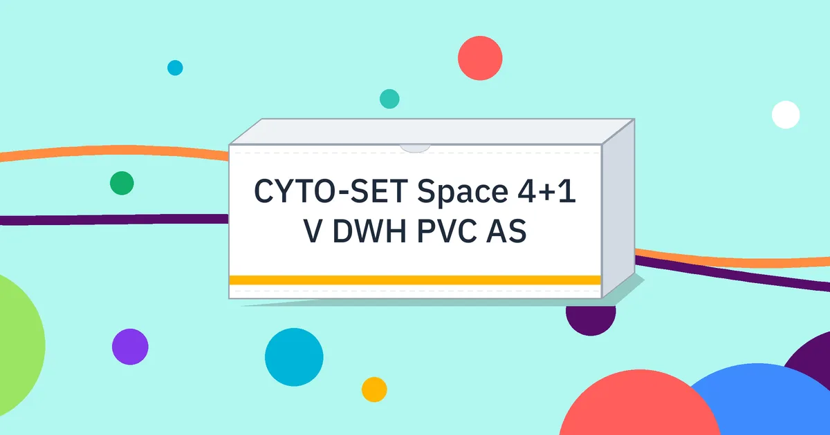 Symbolbild: Packung mit der Aufschrift CYTO-SET Space 4+1 V DWH PVC AS (PZN 16572684) – Verfügbarkeit und Bezug in Apotheken in Frankfurt am Main