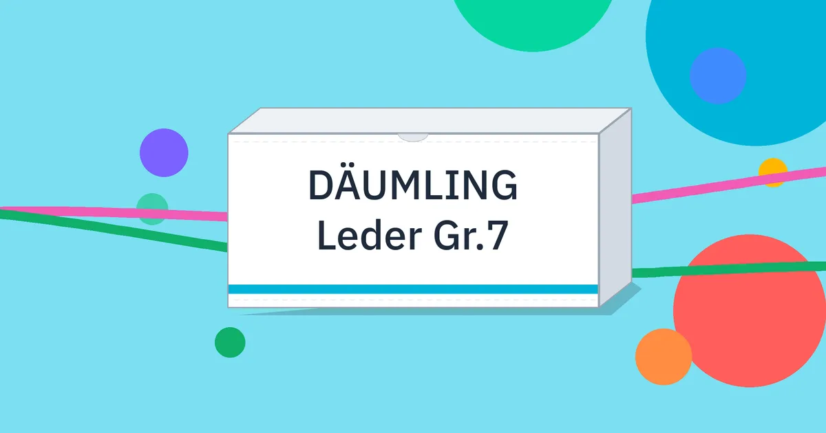 Symbolbild: Packung mit der Aufschrift DÄUMLING Leder Gr.7 (PZN 03237004) – Verfügbarkeit und Bezug in Apotheken in Frankfurt am Main