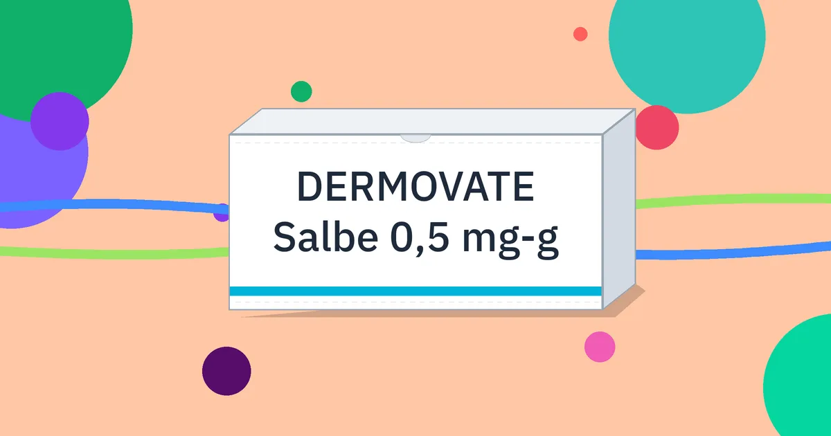 Symbolbild: Packung mit der Aufschrift DERMOVATE Salbe 0,5 mg-g (PZN 15398385) – Verfügbarkeit und Bezug in Apotheken in Frankfurt am Main