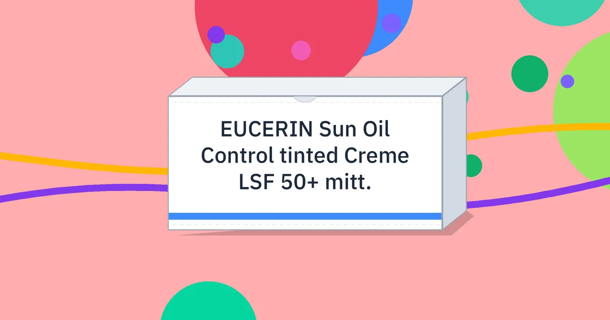 Symbolbild: Packung mit der Aufschrift EUCERIN Sun Oil Control tinted Creme LSF 50+ mitt. (PZN 16887502) – Verfügbarkeit und Bezug in Apotheken in Frankfurt am Main