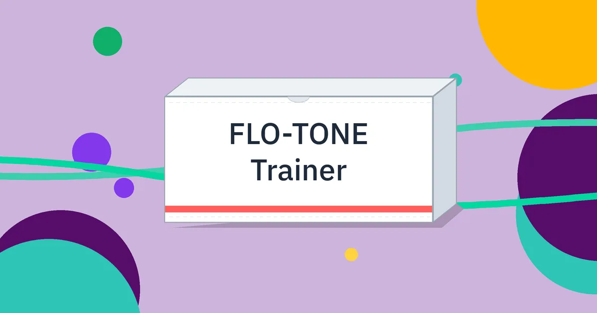 Symbolbild: Packung mit der Aufschrift FLO-TONE Trainer (PZN 15568806) – Verfügbarkeit und Bezug in Apotheken in Frankfurt am Main