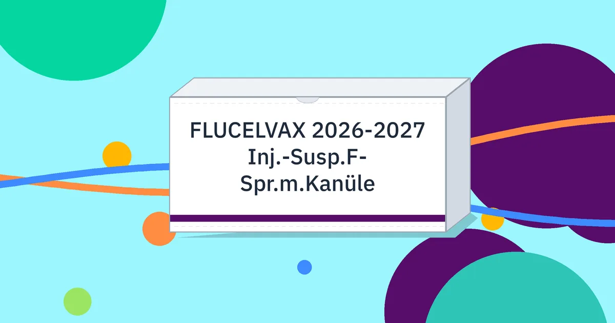 Symbolbild: Packung mit der Aufschrift FLUCELVAX 2026-2027 Inj.-Susp.F-Spr.m.Kanüle (PZN 20166116) – Verfügbarkeit und Bezug in Apotheken in Frankfurt am Main