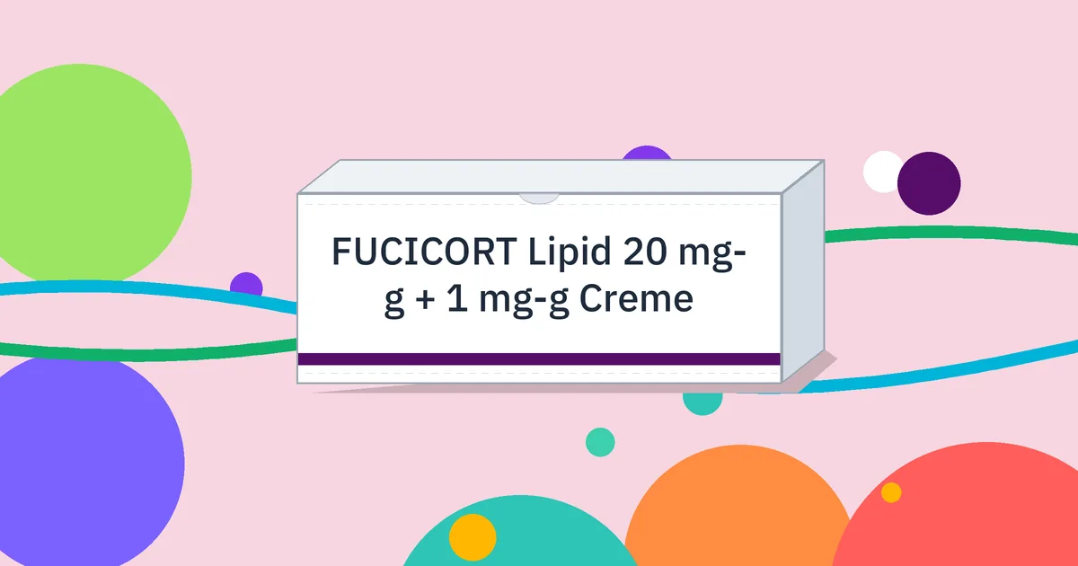 Symbolbild: Packung mit der Aufschrift FUCICORT Lipid 20 mg-g + 1 mg-g Creme (PZN 07749793) – Verfügbarkeit und Bezug in Apotheken in Frankfurt am Main