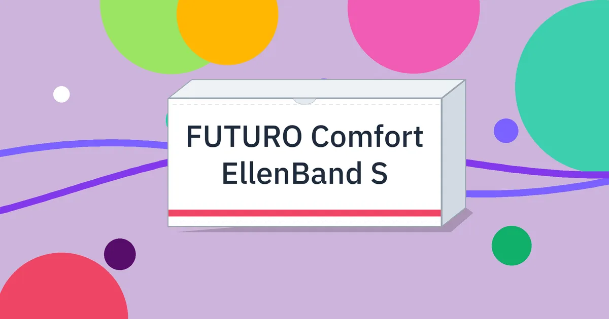 Symbolbild: Packung mit der Aufschrift FUTURO Comfort EllenBand S (PZN 06825813) – Verfügbarkeit und Bezug in Apotheken in Frankfurt am Main
