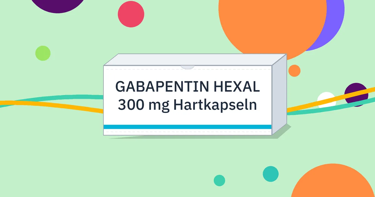 Symbolbild: Packung mit der Aufschrift GABAPENTIN HEXAL 300 mg Hartkapseln (PZN 04024405) – Verfügbarkeit und Bezug in Apotheken in Frankfurt am Main