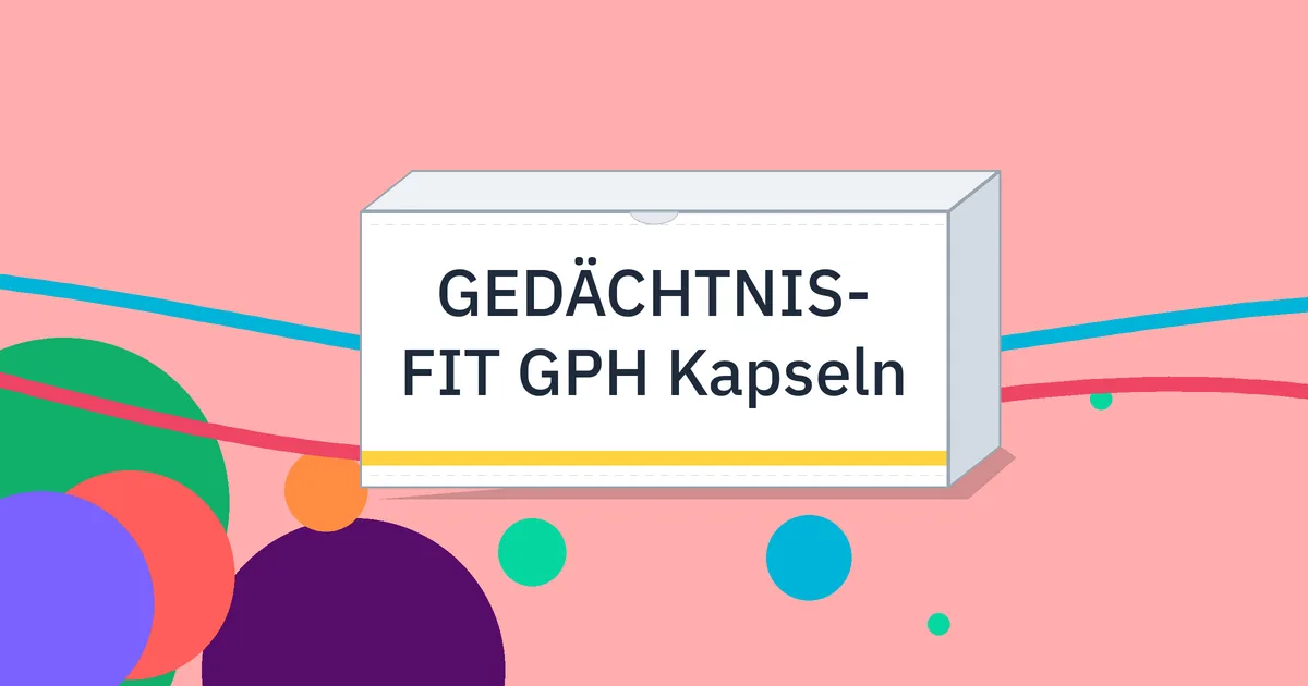 Symbolbild: Packung mit der Aufschrift GEDÄCHTNIS-FIT GPH Kapseln (PZN 02569052) – Verfügbarkeit und Bezug in Apotheken in Frankfurt am Main