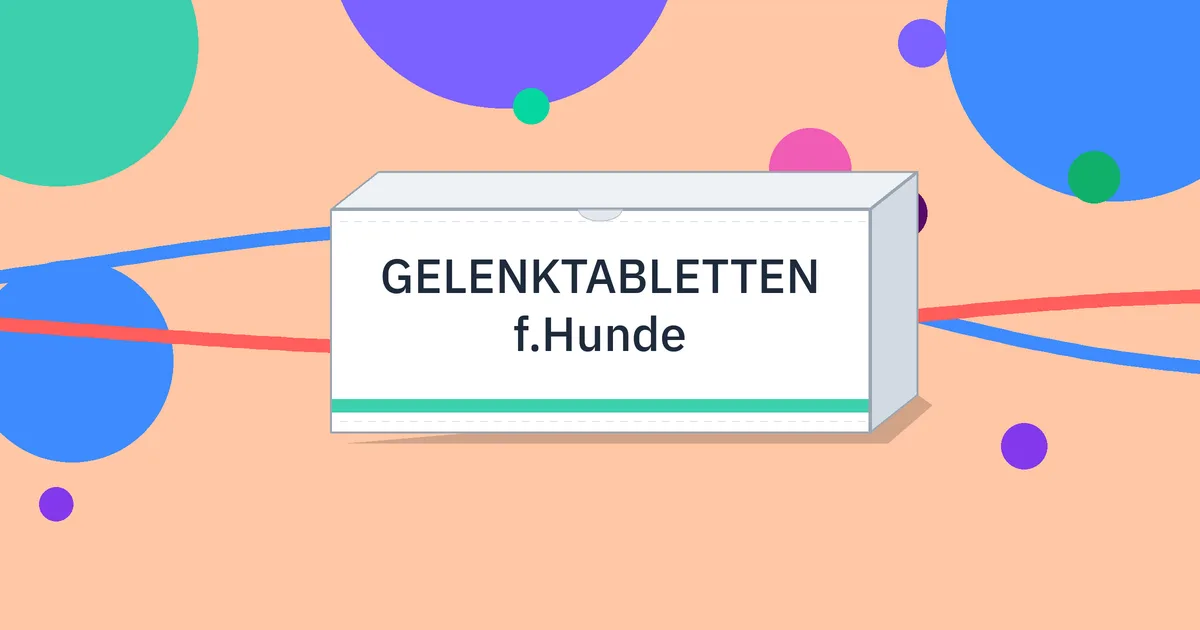 Symbolbild: Packung mit der Aufschrift GELENKTABLETTEN f.Hunde (PZN 18027531) – Verfügbarkeit und Bezug in Apotheken in Frankfurt am Main