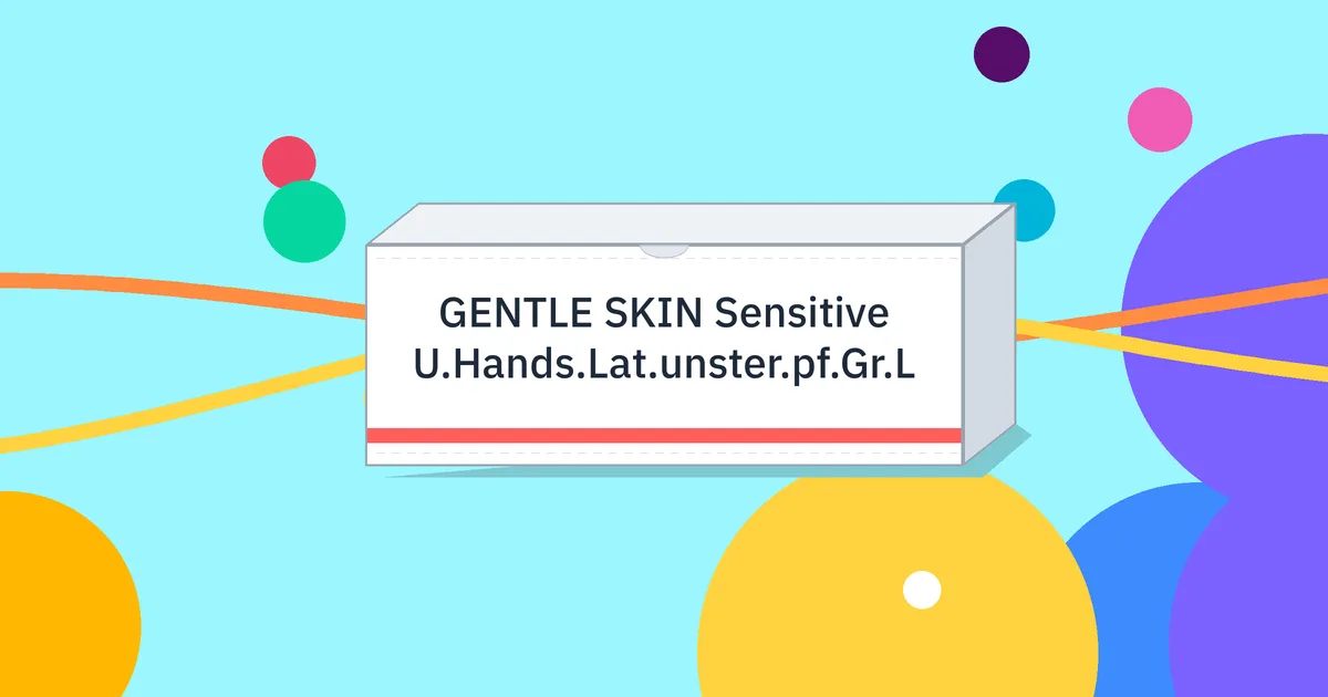 Symbolbild: Packung mit der Aufschrift GENTLE SKIN Sensitive U.Hands.Lat.unster.pf.Gr.L (PZN 13846342) – Verfügbarkeit und Bezug in Apotheken in Frankfurt am Main