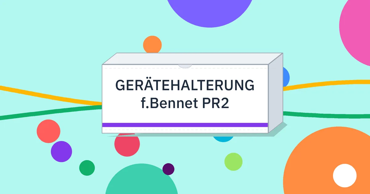 Symbolbild: Packung mit der Aufschrift GERÄTEHALTERUNG f.Bennet PR2 (PZN 00507928) – Verfügbarkeit und Bezug in Apotheken in Frankfurt am Main