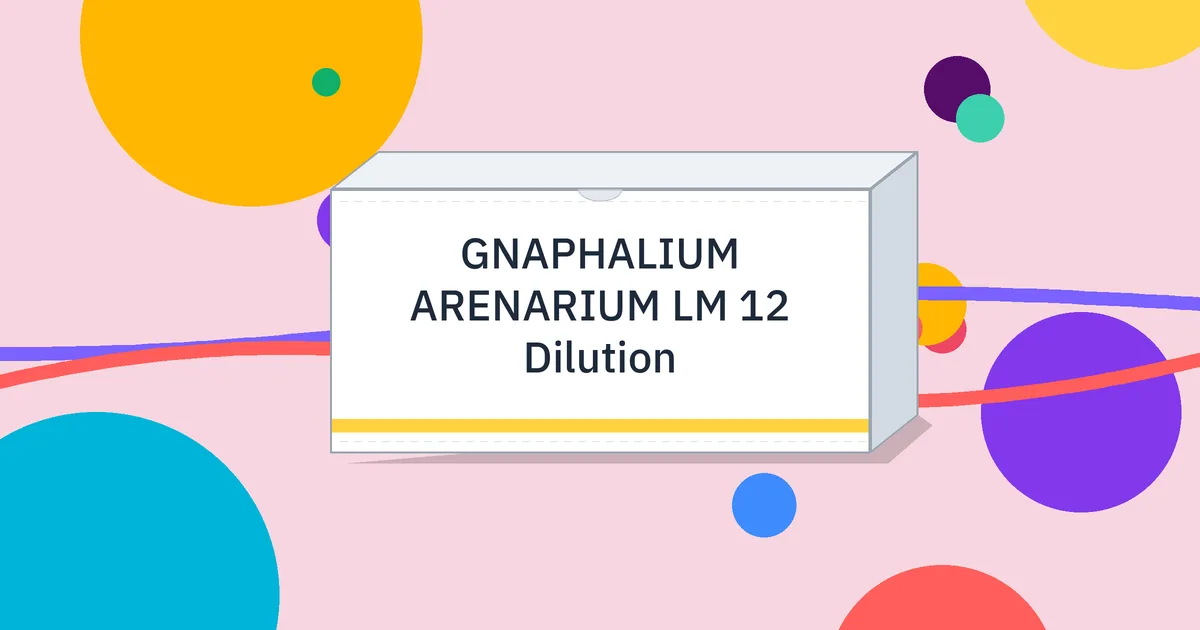 Symbolbild: Packung mit der Aufschrift GNAPHALIUM ARENARIUM LM 12 Dilution (PZN 13544658) – Verfügbarkeit und Bezug in Apotheken in Frankfurt am Main