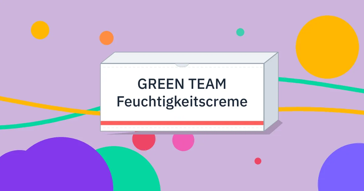 Symbolbild: Packung mit der Aufschrift GREEN TEAM Feuchtigkeitscreme (PZN 19251874) – Verfügbarkeit und Bezug in Apotheken in Frankfurt am Main