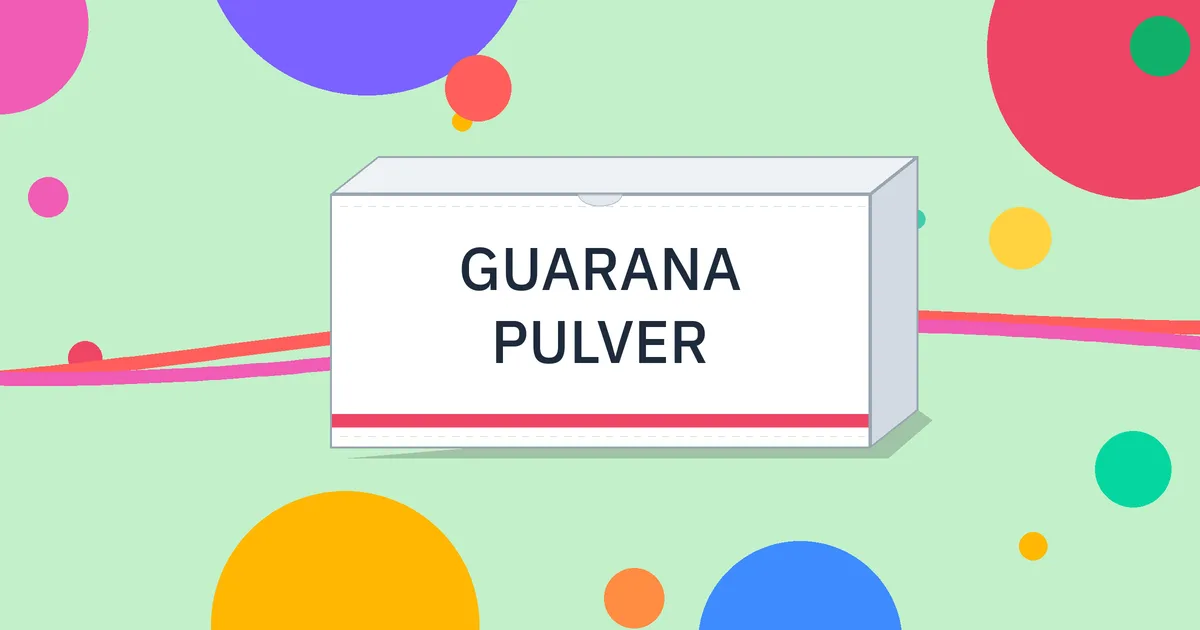 Symbolbild: Packung mit der Aufschrift GUARANA PULVER (PZN 01441166) – Verfügbarkeit und Bezug in Apotheken in Frankfurt am Main