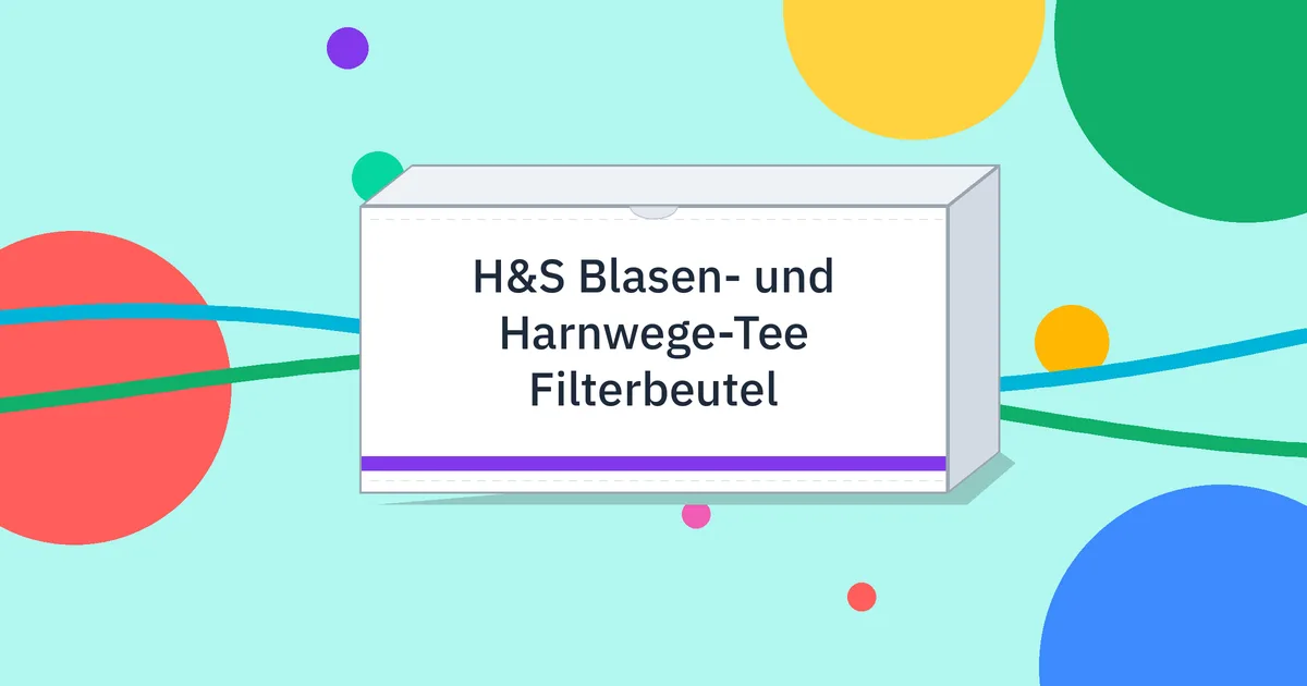 Symbolbild: Packung mit der Aufschrift H&S Blasen- und Harnwege-Tee Filterbeutel (PZN 17962849) – Verfügbarkeit und Bezug in Apotheken in Frankfurt am Main