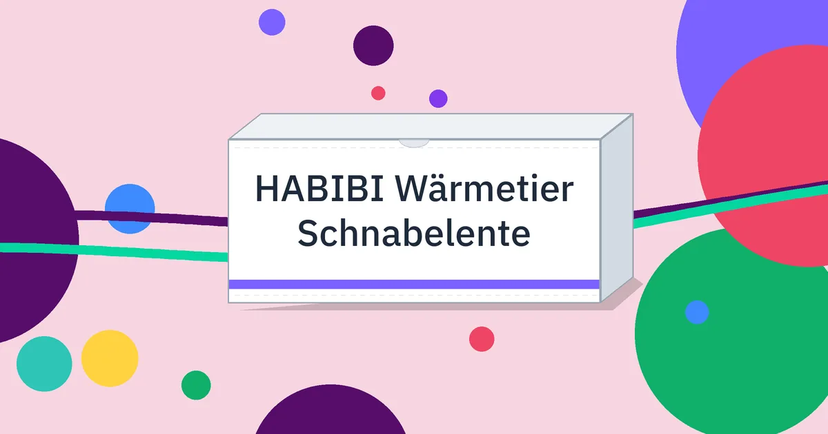 Symbolbild: Packung mit der Aufschrift HABIBI Wärmetier Schnabelente (PZN 16684503) – Verfügbarkeit und Bezug in Apotheken in Frankfurt am Main