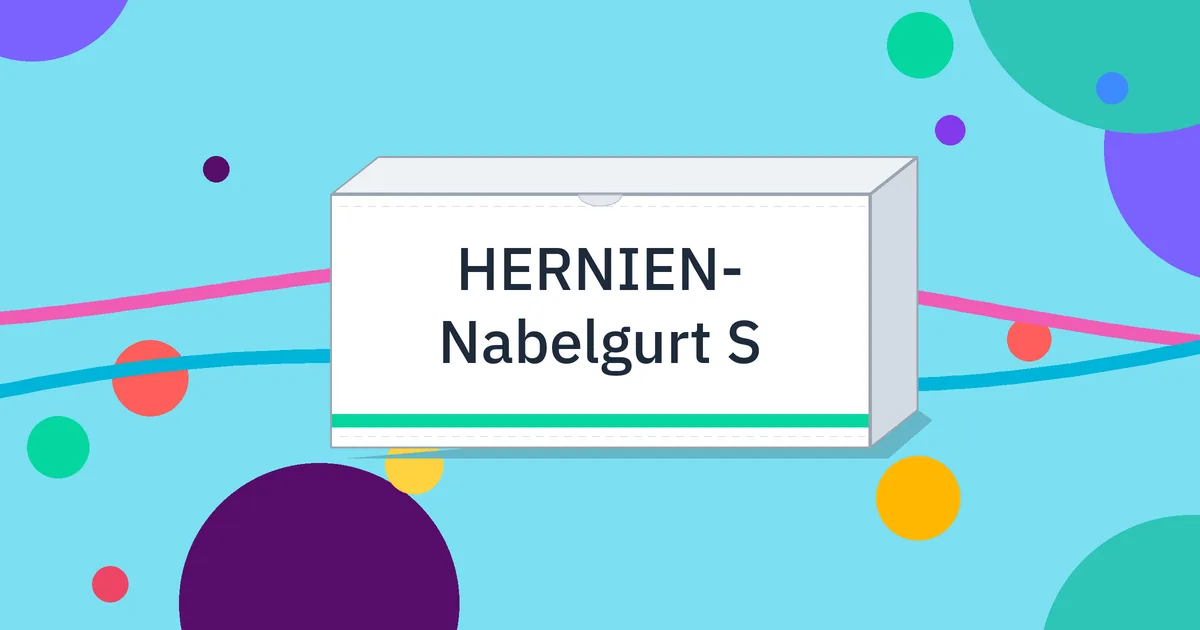 Symbolbild: Packung mit der Aufschrift HERNIEN-Nabelgurt S (PZN 19072172) – Verfügbarkeit und Bezug in Apotheken in Frankfurt am Main