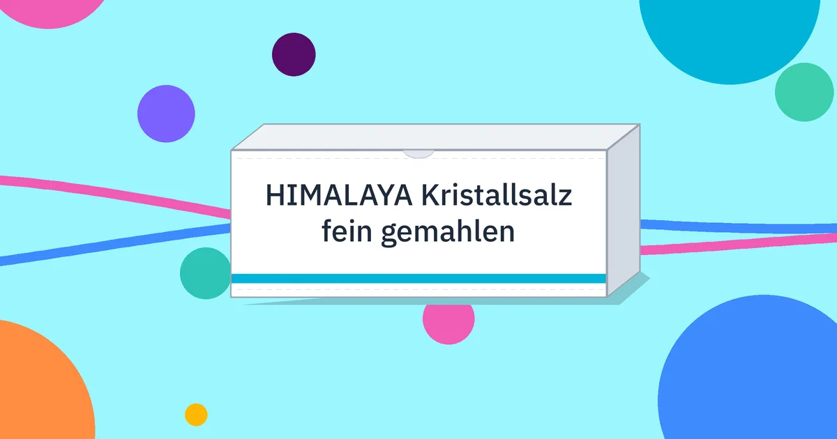 Symbolbild: Packung mit der Aufschrift HIMALAYA Kristallsalz fein gemahlen (PZN 16831418) – Verfügbarkeit und Bezug in Apotheken in Frankfurt am Main