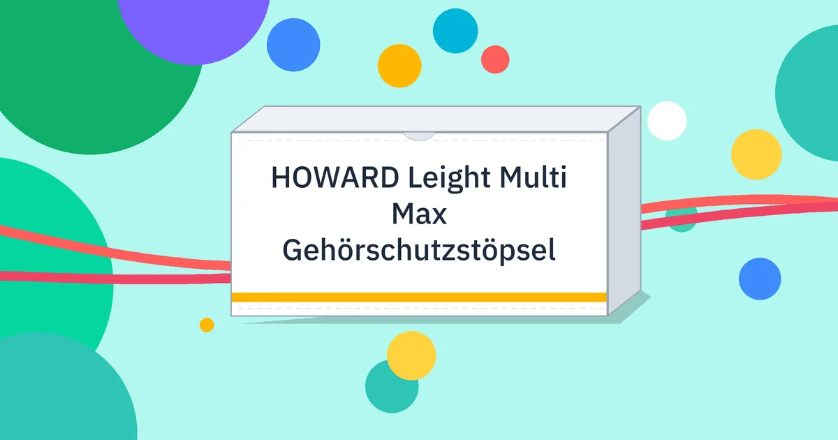 Symbolbild: Packung mit der Aufschrift HOWARD Leight Multi Max Gehörschutzstöpsel (PZN 03644815) – Verfügbarkeit und Bezug in Apotheken in Frankfurt am Main