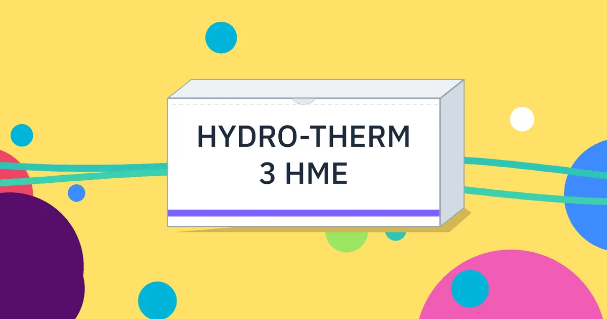 Symbolbild: Packung mit der Aufschrift HYDRO-THERM 3 HME (PZN 16787769) – Verfügbarkeit und Bezug in Apotheken in Frankfurt am Main