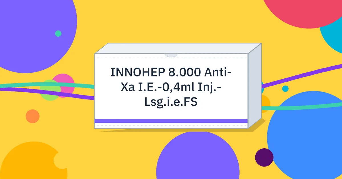 Symbolbild: Packung mit der Aufschrift INNOHEP 8.000 Anti-Xa I.E.-0,4ml Inj.-Lsg.i.e.FS (PZN 14022809) – Verfügbarkeit und Bezug in Apotheken in Frankfurt am Main
