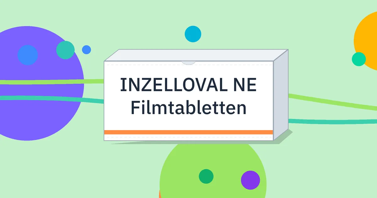 Symbolbild: Packung mit der Aufschrift INZELLOVAL NE Filmtabletten (PZN 07618341) – Verfügbarkeit und Bezug in Apotheken in Frankfurt am Main