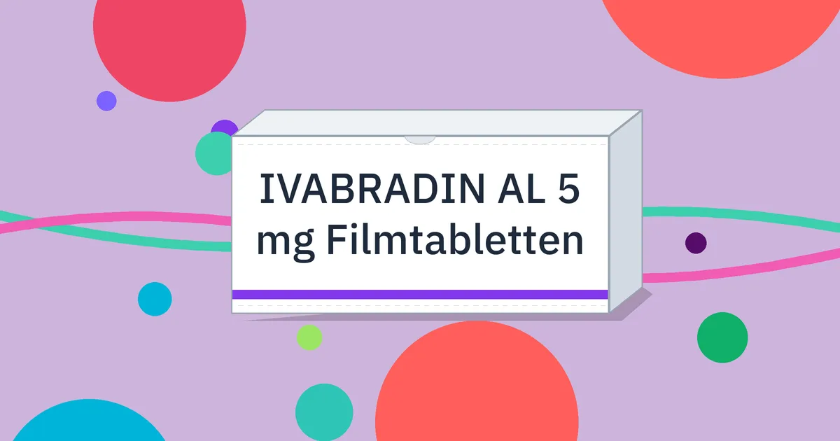Symbolbild: Packung mit der Aufschrift IVABRADIN AL 5 mg Filmtabletten (PZN 13813590) – Verfügbarkeit und Bezug in Apotheken in Frankfurt am Main