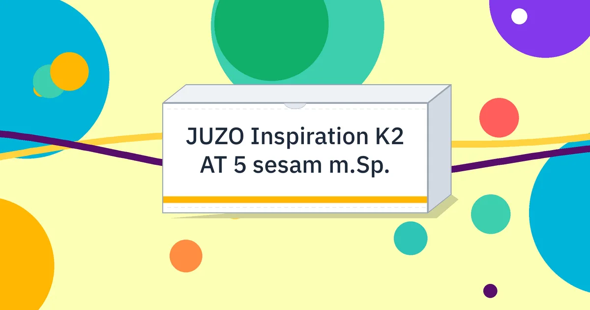 Symbolbild: Packung mit der Aufschrift JUZO Inspiration K2 AT 5 sesam m.Sp. (PZN 14927019) – Verfügbarkeit und Bezug in Apotheken in Frankfurt am Main
