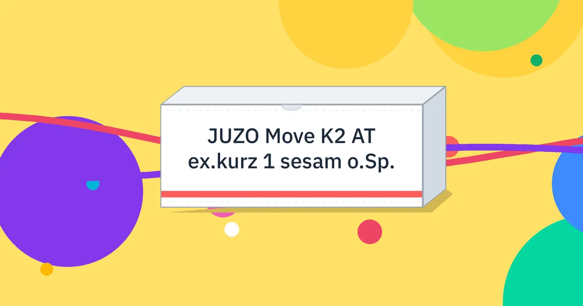 Symbolbild: Packung mit der Aufschrift JUZO Move K2 AT ex.kurz 1 sesam o.Sp. (PZN 20672279) – Verfügbarkeit und Bezug in Apotheken in Frankfurt am Main