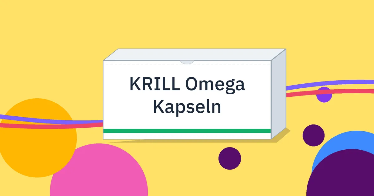 Symbolbild: Packung mit der Aufschrift KRILL Omega Kapseln (PZN 06837012) – Verfügbarkeit und Bezug in Apotheken in Frankfurt am Main