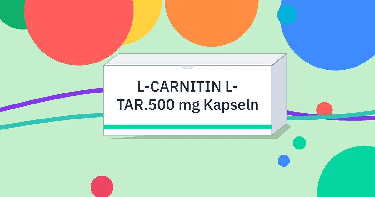 Symbolbild: Packung mit der Aufschrift L-CARNITIN L-TAR.500 mg Kapseln (PZN 09463569) – Verfügbarkeit und Bezug in Apotheken in Frankfurt am Main