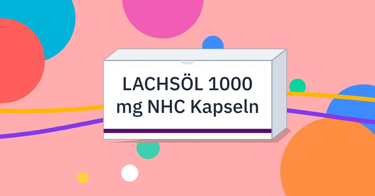 Symbolbild: Packung mit der Aufschrift LACHSÖL 1000 mg NHC Kapseln (PZN 00766038) – Verfügbarkeit und Bezug in Apotheken in Frankfurt am Main