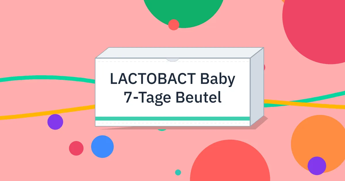 Symbolbild: Packung mit der Aufschrift LACTOBACT Baby 7-Tage Beutel (PZN 09332784) – Verfügbarkeit und Bezug in Apotheken in Frankfurt am Main