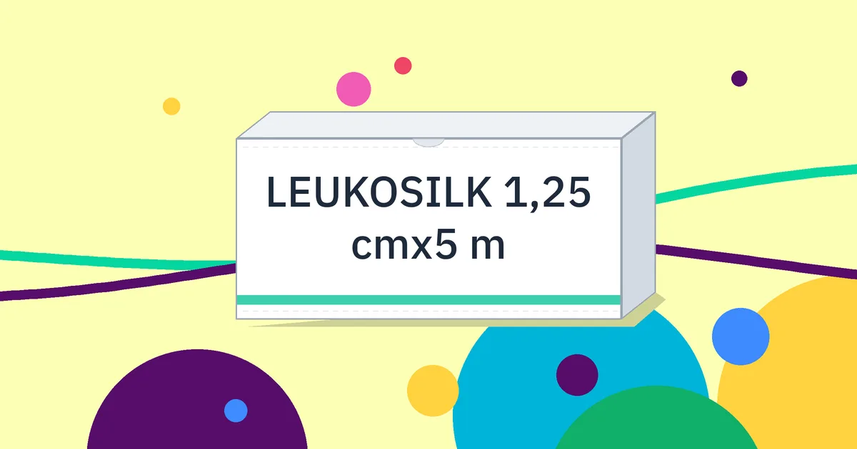 Symbolbild: Packung mit der Aufschrift LEUKOSILK 1,25 cmx5 m (PZN 18170292) – Verfügbarkeit und Bezug in Apotheken in Frankfurt am Main