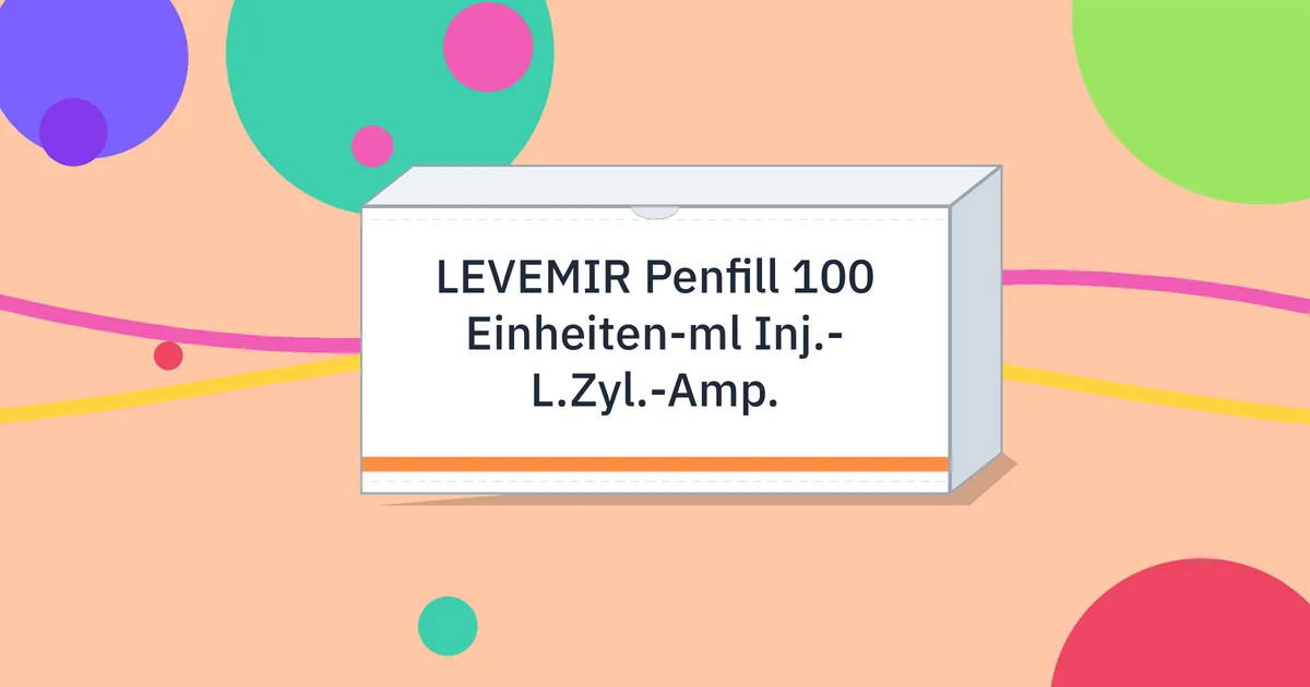 Symbolbild: Packung mit der Aufschrift LEVEMIR Penfill 100 Einheiten-ml Inj.-L.Zyl.-Amp. (PZN 19628445) – Verfügbarkeit und Bezug in Apotheken in Frankfurt am Main